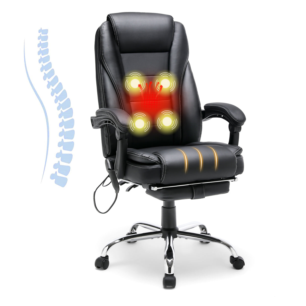 Ergonomic Massage and Heated Executive Office Chair