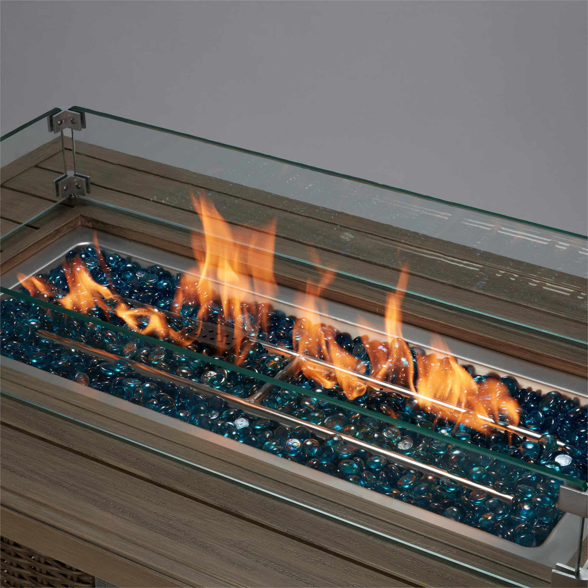 Homrest 44in Fire Pit Table Propane Aluminum Table Top