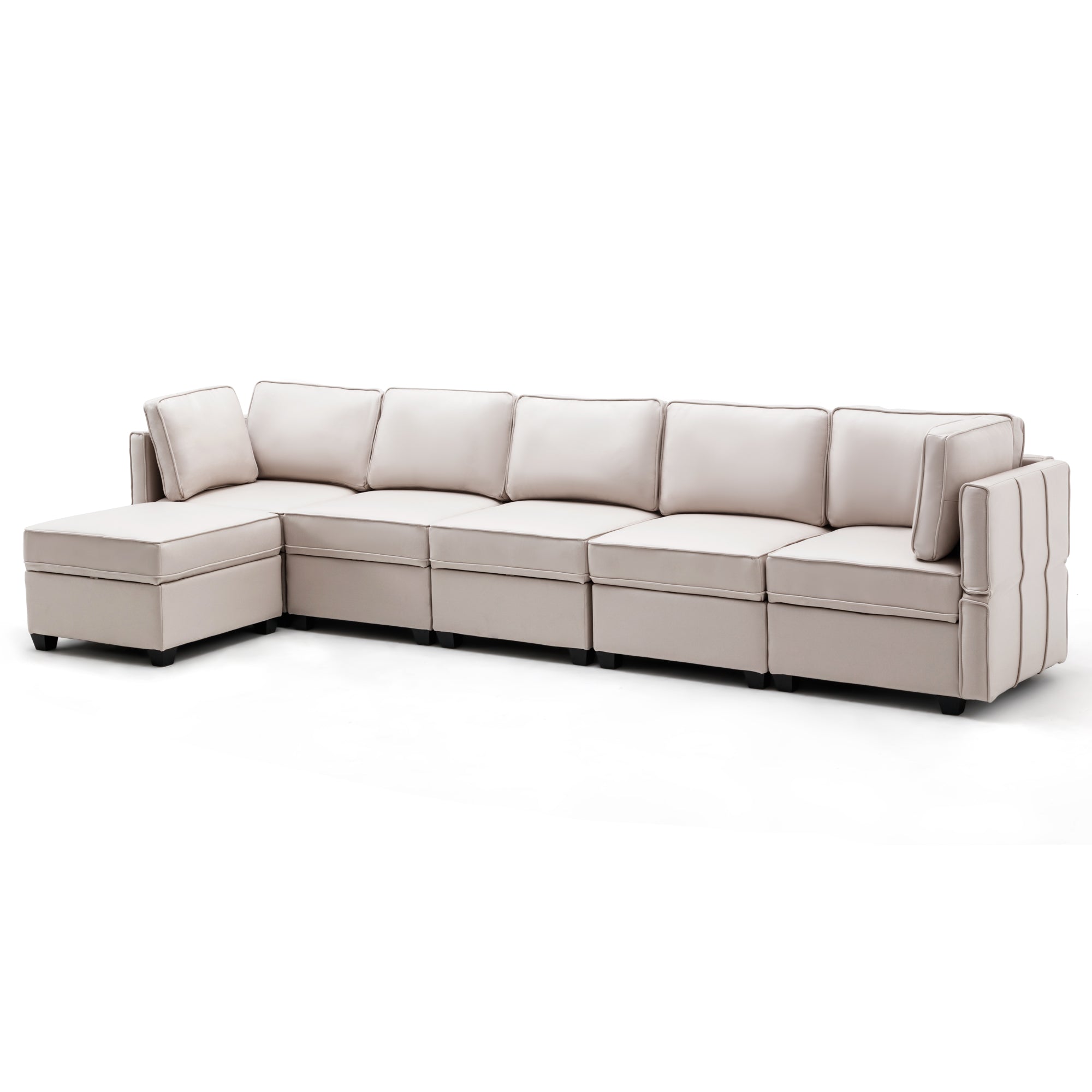 Homrest Modular Sectional Sofa Reversible Couch with Storage