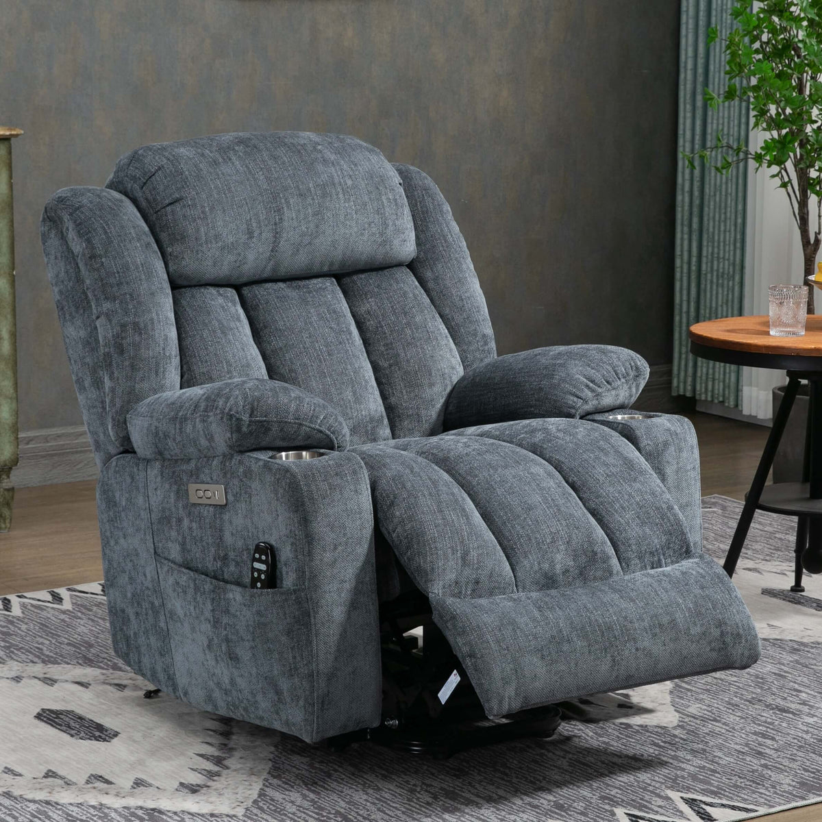 Homrest Premium Electric Recliner Chair with 8-Point Massage & Heating