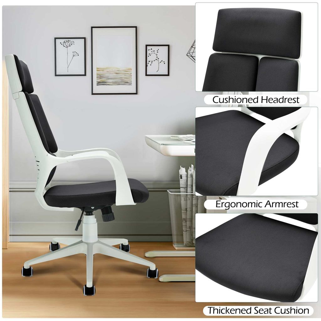 Office Computer Desk Chair with Wheels, Black