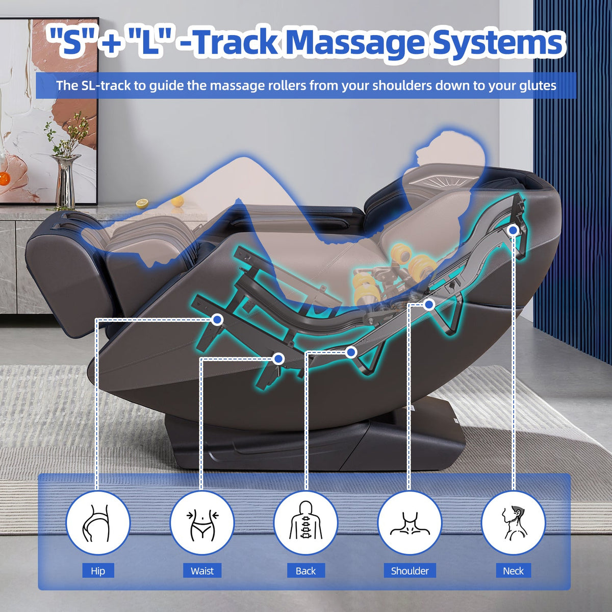 Recliner Massage Chair With Heaters | High-Tech & Comfortable - HOMREST
