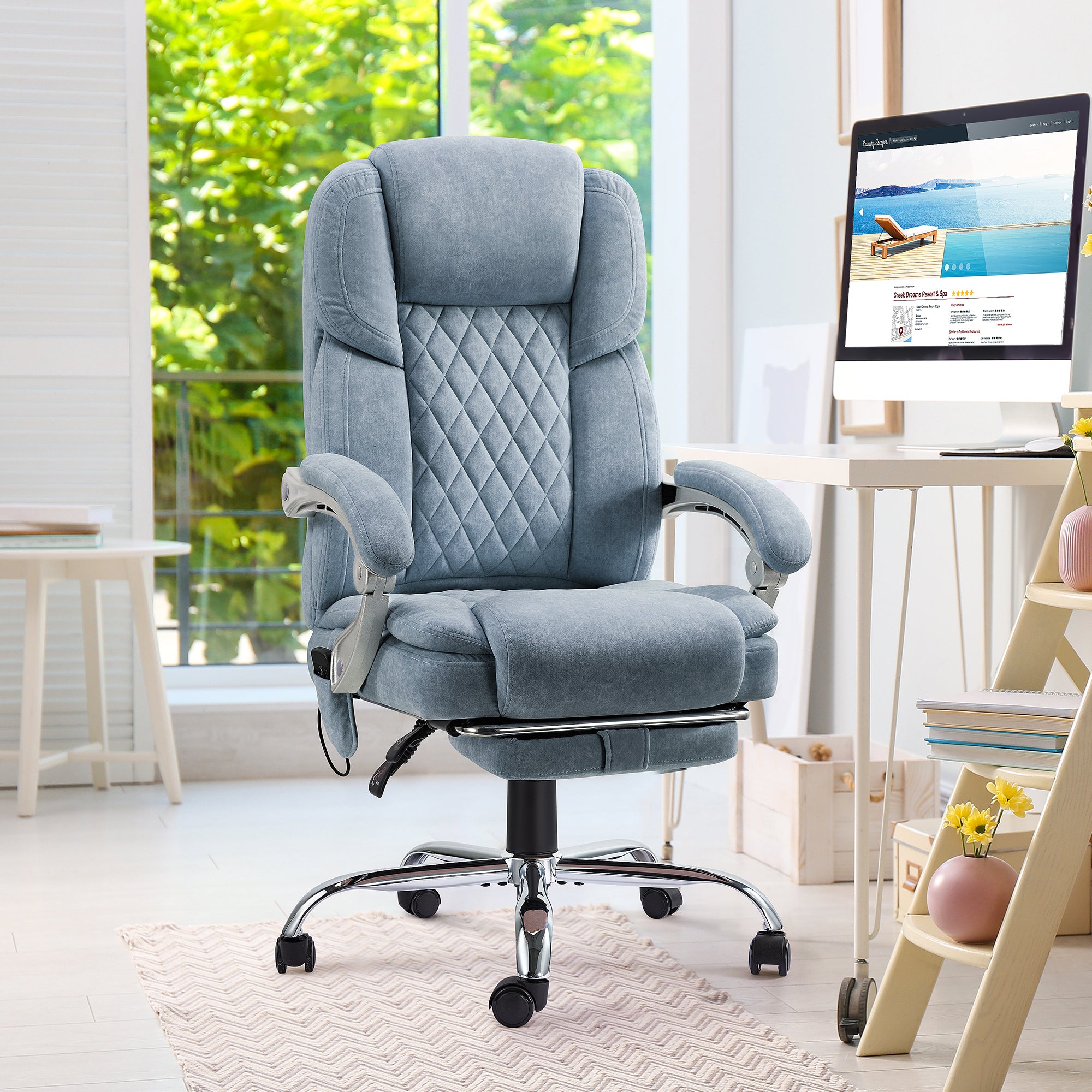 Reclining Desk Chair | Massage & Heat - Homrest