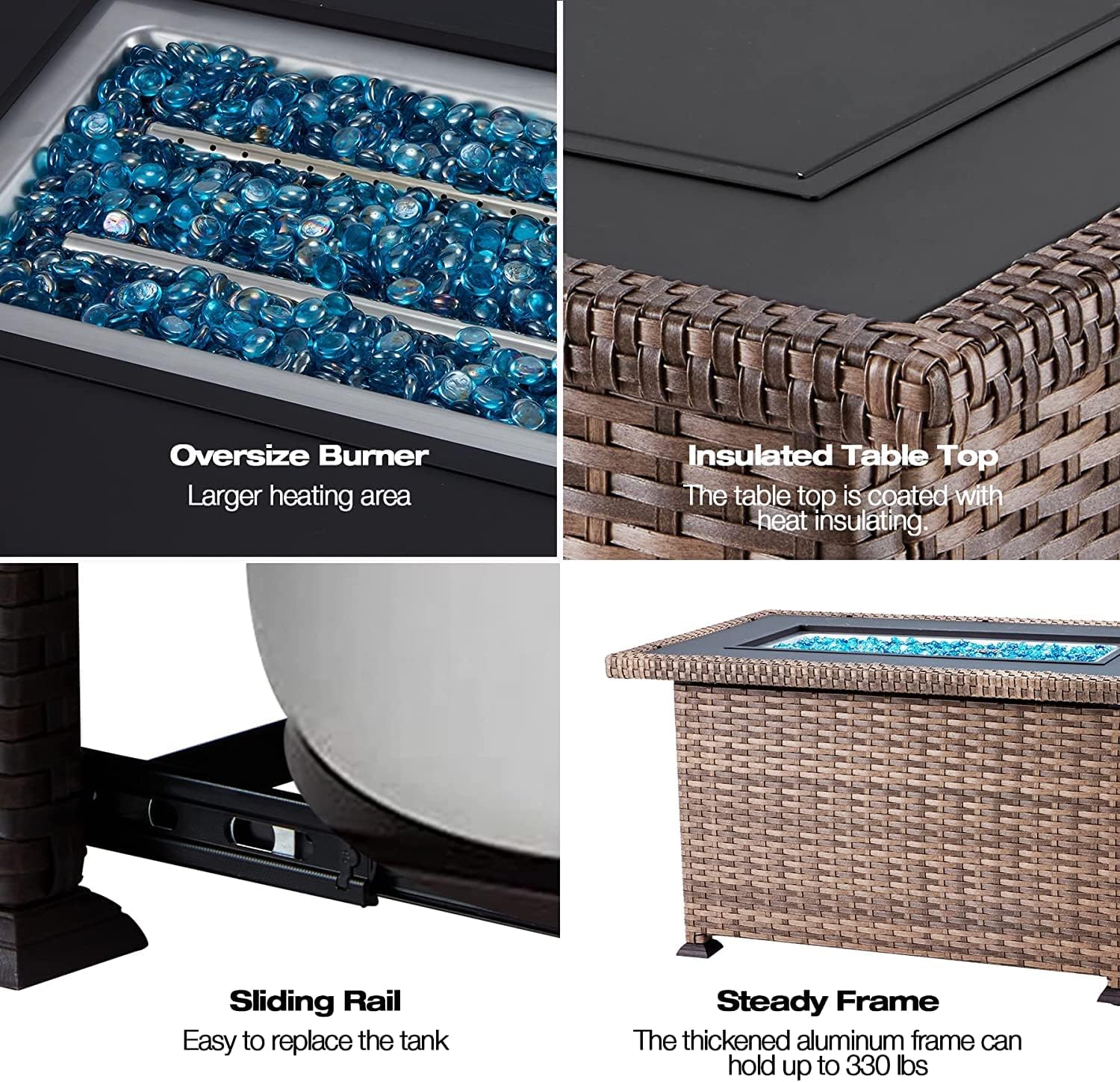 Gas Backyard Fire Pit | Safe, Stylish, & Durable – Homrest
