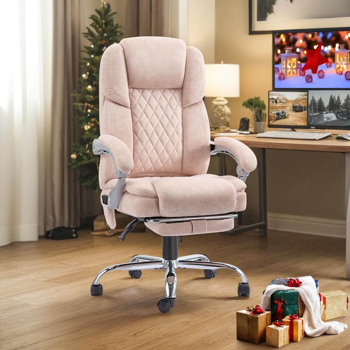 Big and Tall Office Chair | Massage & Heat - Homrest