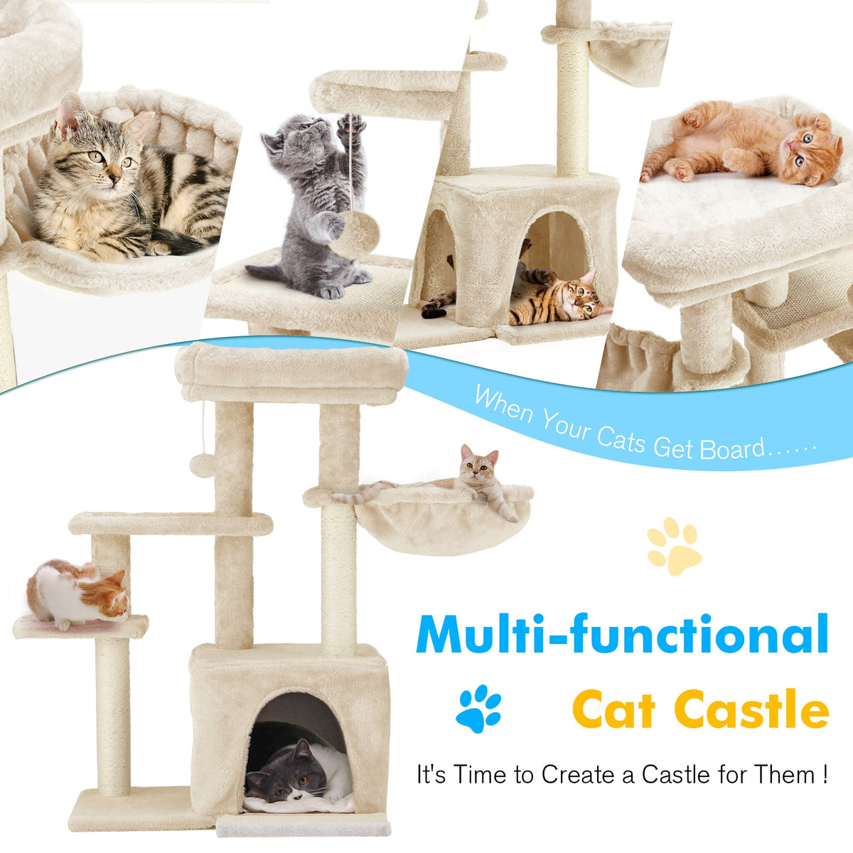 HOMREST Cat Climbing Tower
