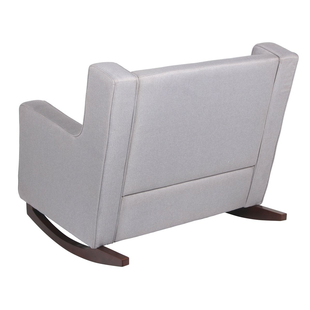 Upholstered Rocking Chair Padded Seat Fabric Rocker