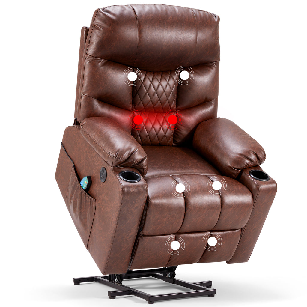 Homrest Electric Power Lift Recliner Chair Sofa with Massage