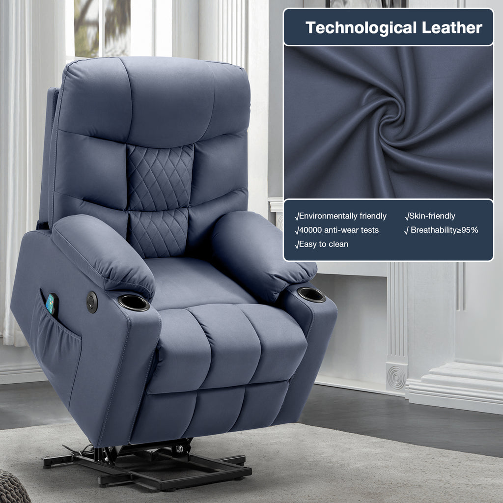 Homrest Electric Power Lift Recliner Chair Sofa with Massage