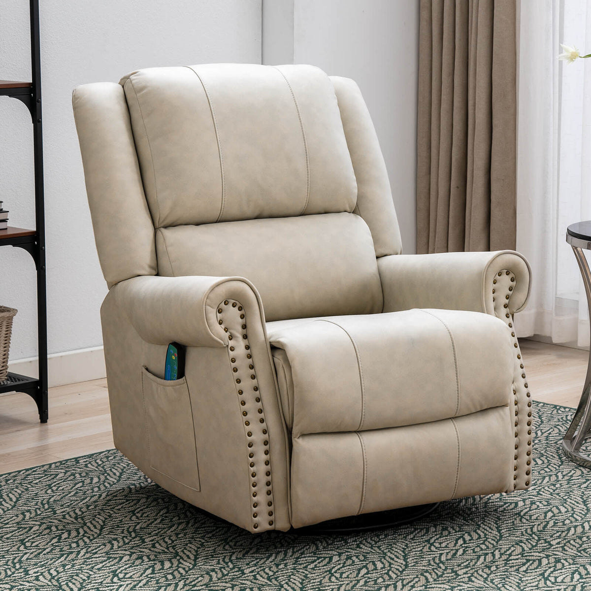 Ergonomic Microfiber Cloth Massage Recliner Chair