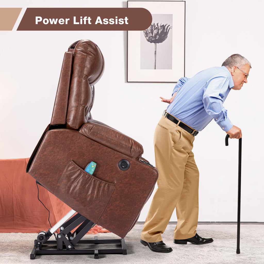 Homrest Electric Power Lift Recliner Chair Sofa with Massage
