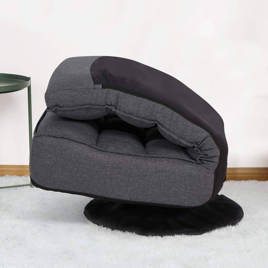 360-Degree Swivel Floor Sofa, Folding Floor Gaming Chair