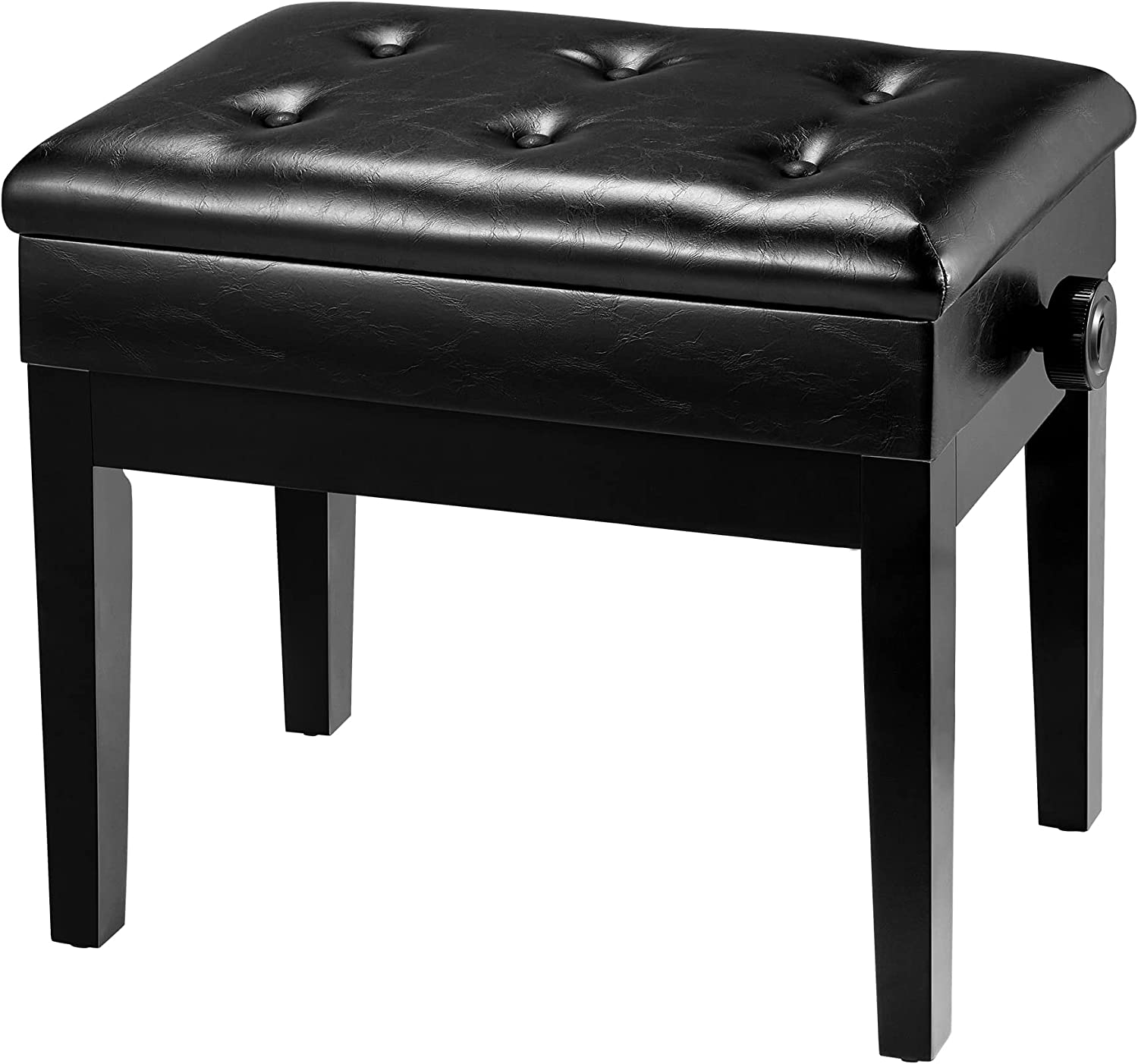 Homrest Piano Stool Solid Wood Keyboard Bench Adjustable