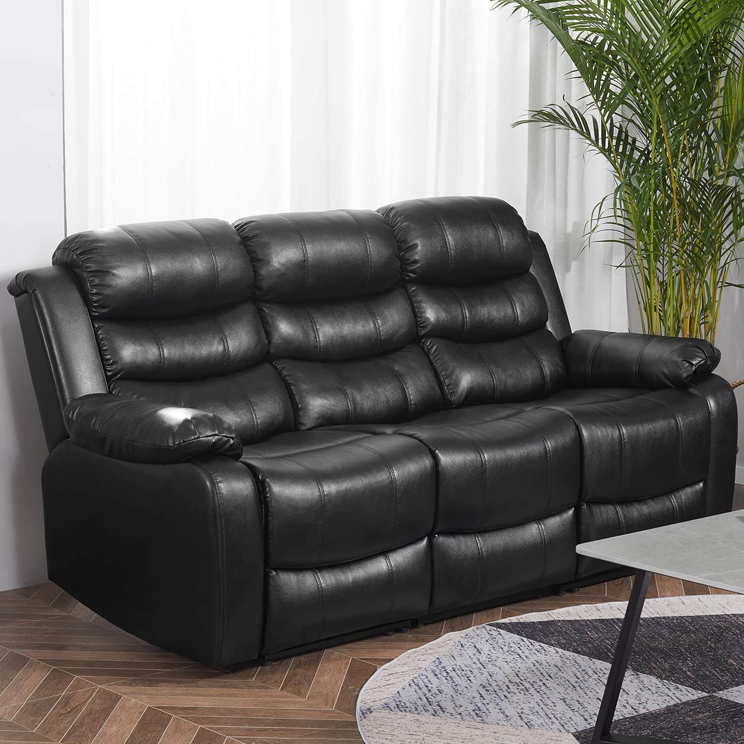 Homrest 3 seater Recliner SofaHome Theater Reclining Couch