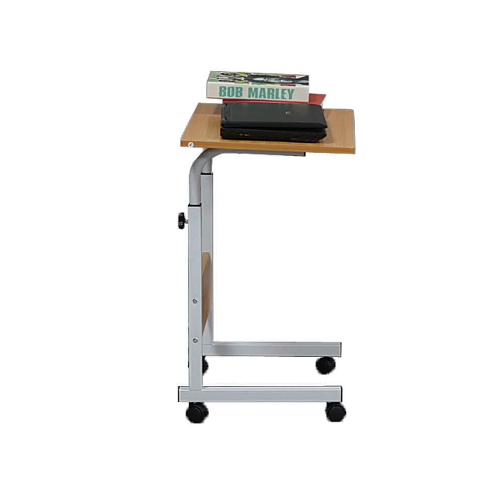 Movable Office Desk Bed Table Chipboard & Steel Side Table